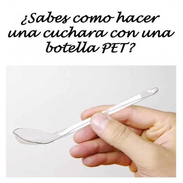 Cómo hacer una cuchara con una botella PET