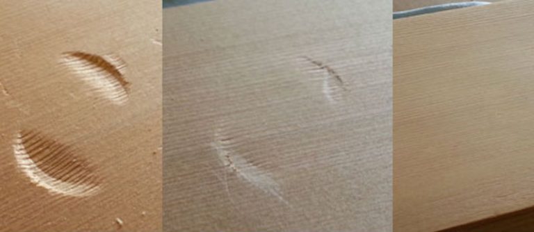 Truco rápido y sencillo para reparar una abolladura en la madera