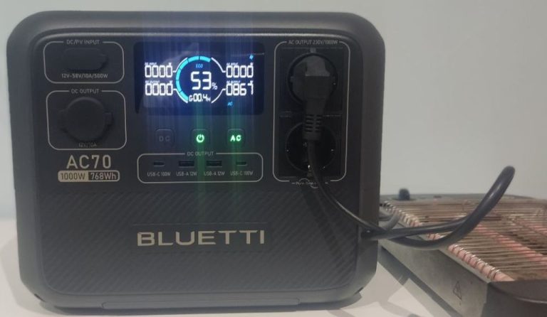 Analizamos la BLUETTI AC70: Energía portátil de 1000W - 768Wh con una ...